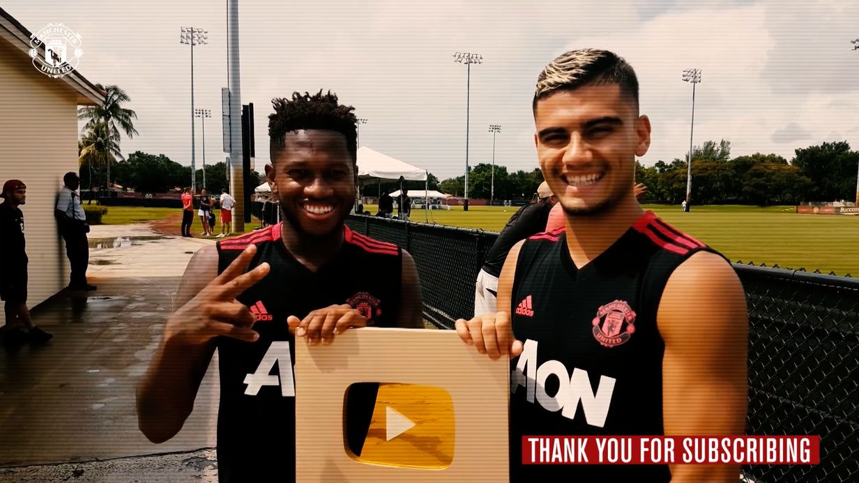 Video Man Utd YouTube channel reaches one million subscribers ...