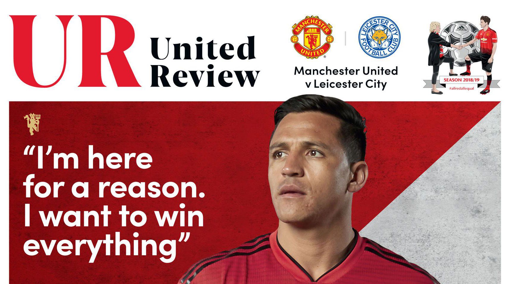 United Review front cover v Leicester City | Manchester United
