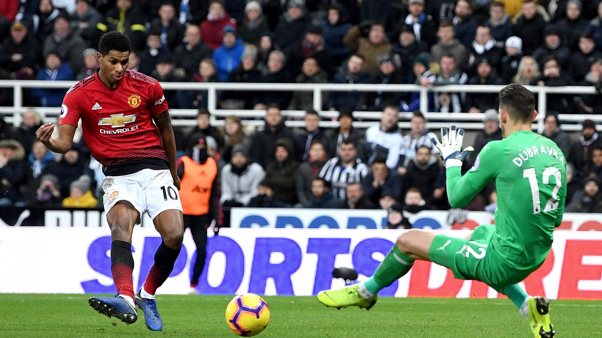 Marcus Rashford goal v Newcastle 2 January 2019 | Manchester United