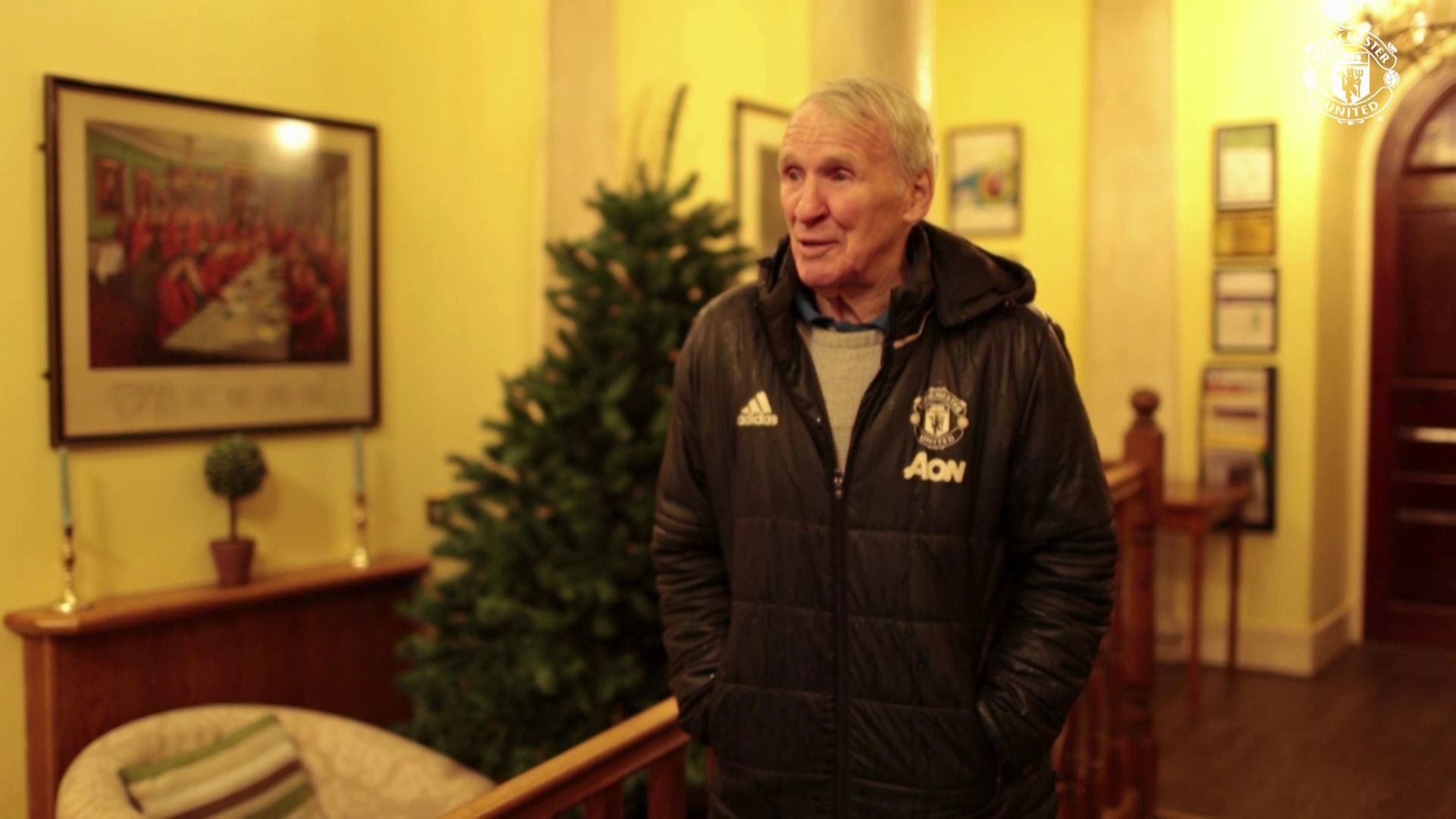 Behind the scenes of the Paddy Crerand Christmas message show on MUTV ...
