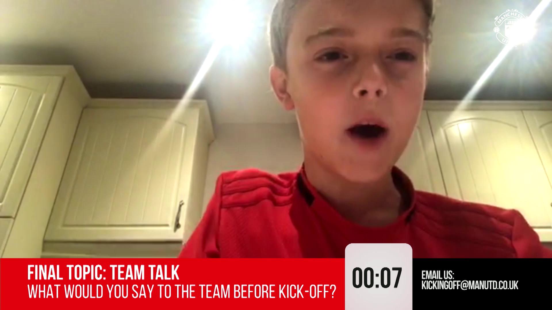 Kicking Off team talk for United v Liverpool | Manchester United