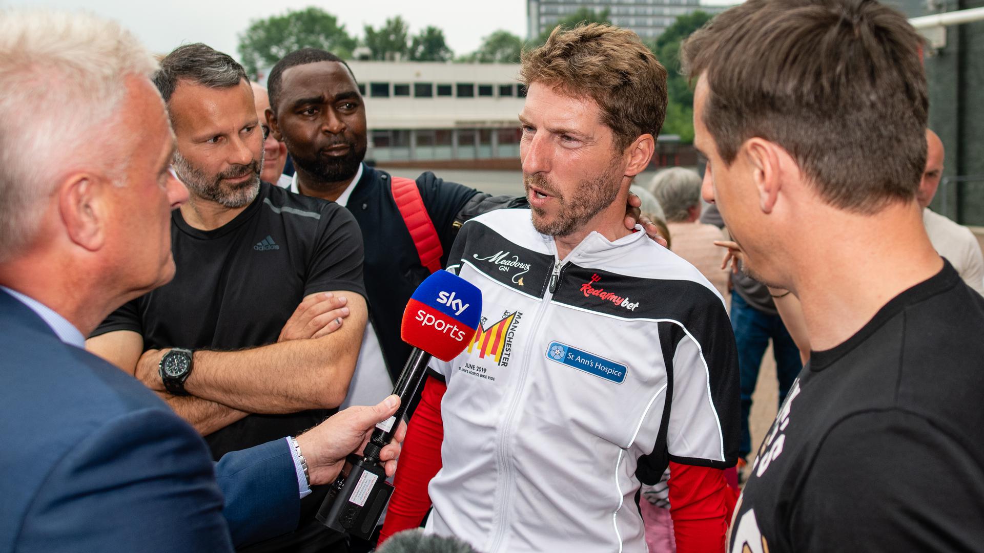 Gallery of journalist Andy Mitten completing charity bike ride ...