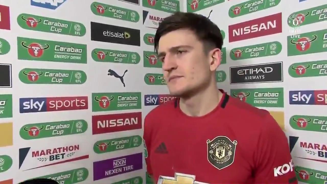Harry Maguire interview after Man City v Man United | Manchester United