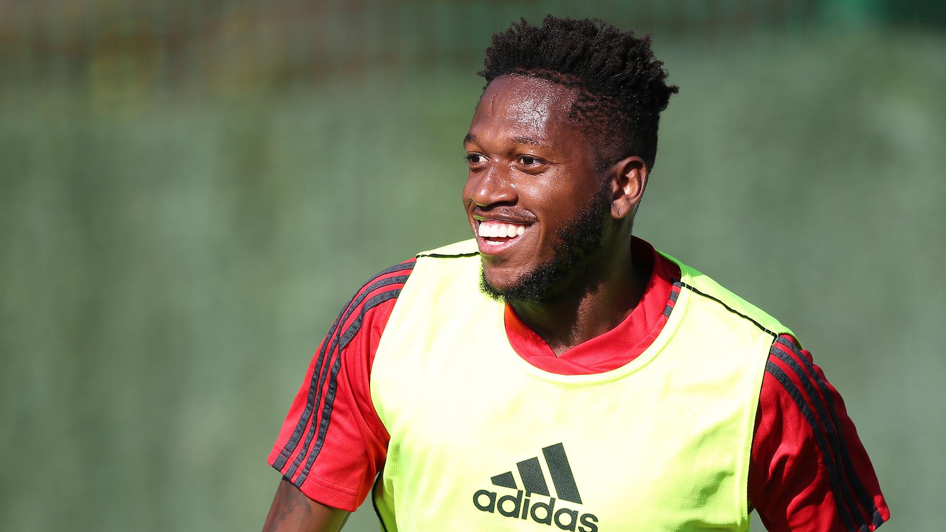 Fred scores the winning goal in Man Utd training on 10 Feb 2020 ...