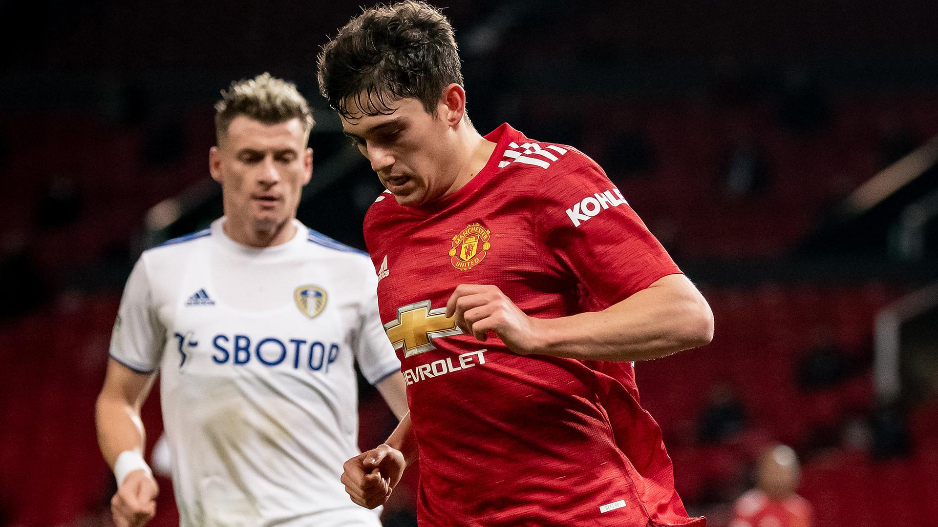 Daniel James booked for simulation during Man Utd 6 Leeds 2 ...