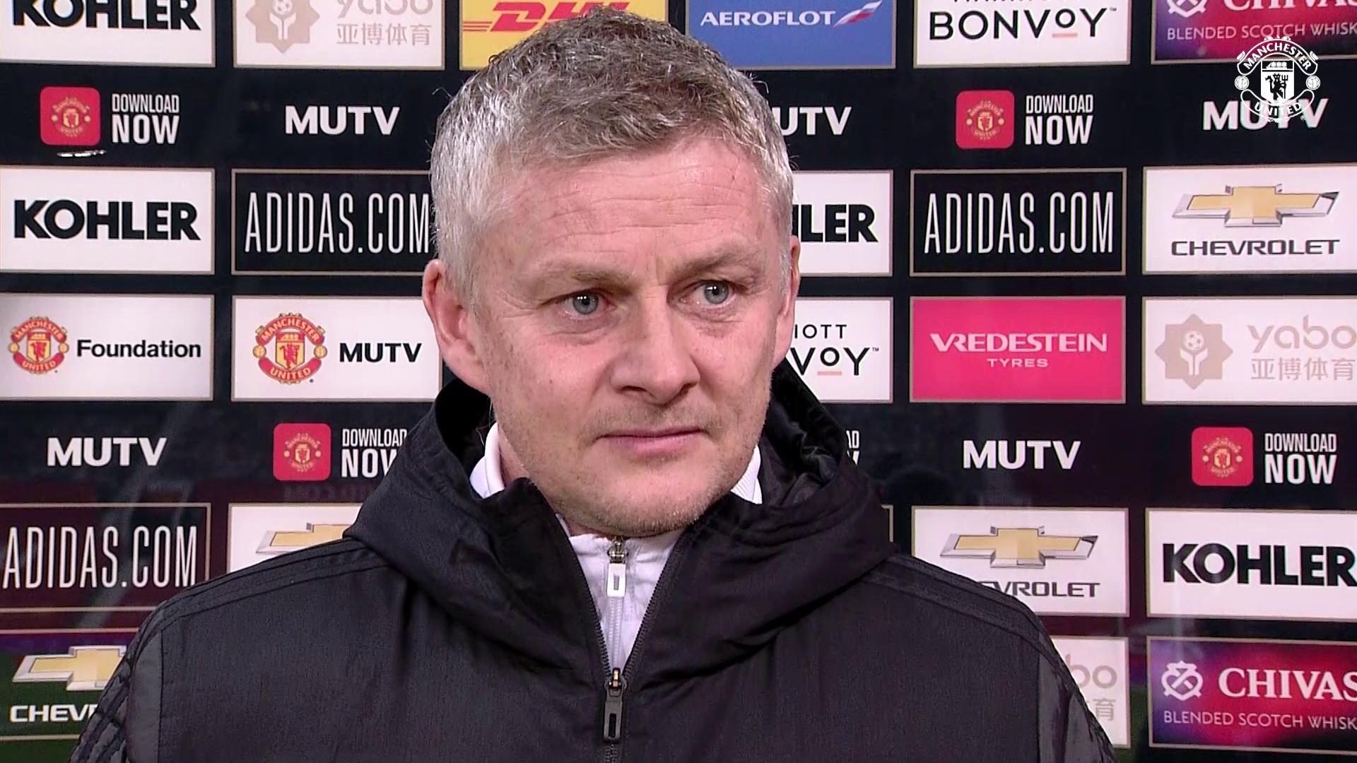 Ole Gunnar Solskjaer interview before Man United against Watford in the ... Ole Gunnar Solskjaer interview before Man United against Watford in the ...