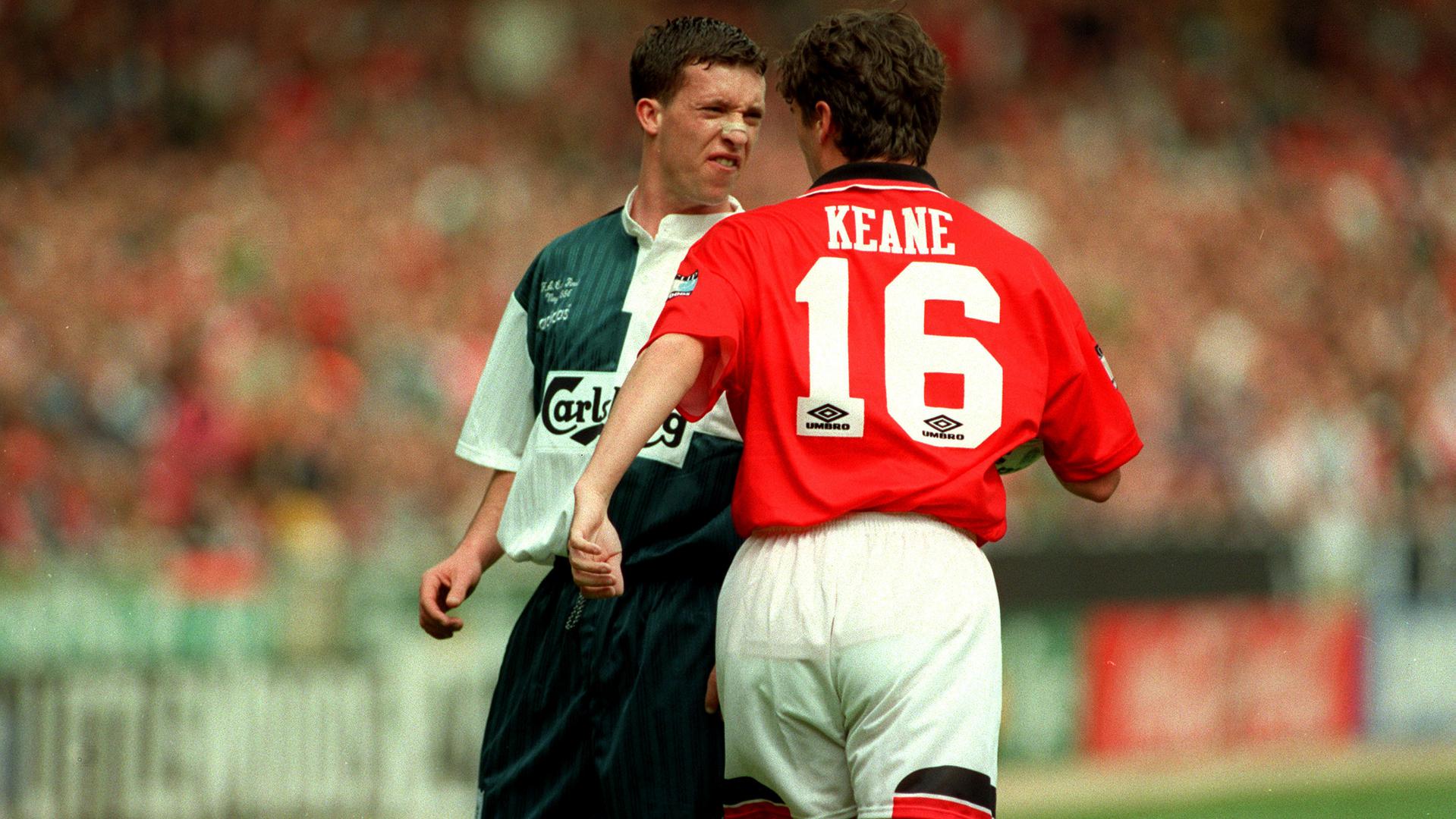 Gallery of Roy Keane playing for Man Utd v Liverpool | Manchester United