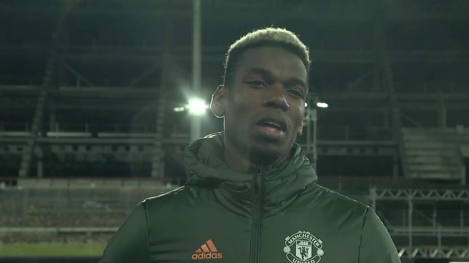 Paul Pogba interview after Fulham 1 Man Utd 2 | Manchester United