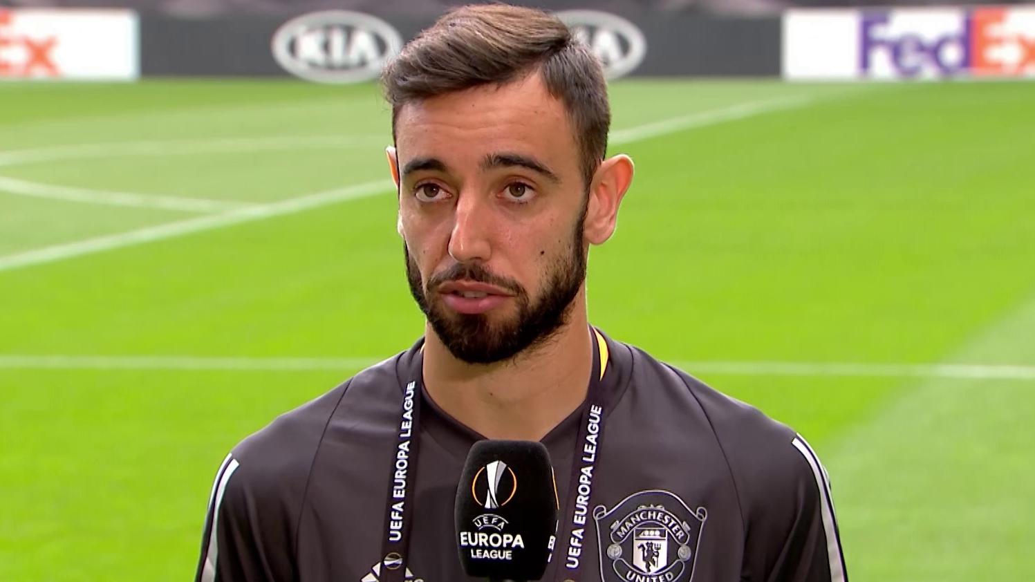 Video of Bruno interview with club media before Sevilla semi final ...