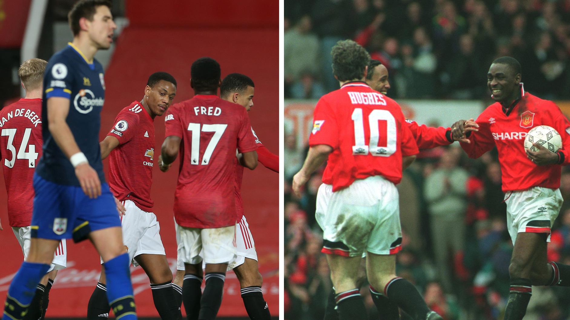 Man Utd 18 goals from 9 0 wins v Ipswich and Southampton | Manchester ...