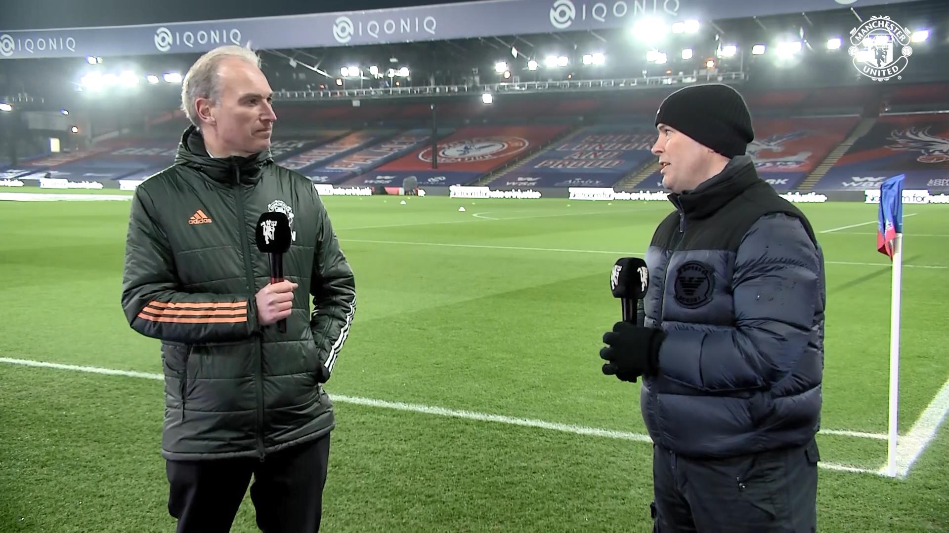 Stew Gardner and Ben Thornley PTC at Selhurst Park | Manchester United