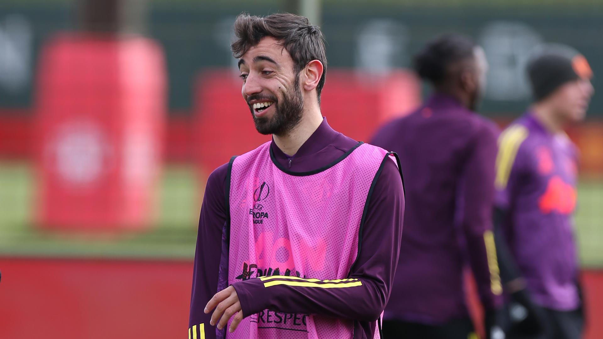 Bruno explica su festejo con Fred | Web oficial del Manchester United