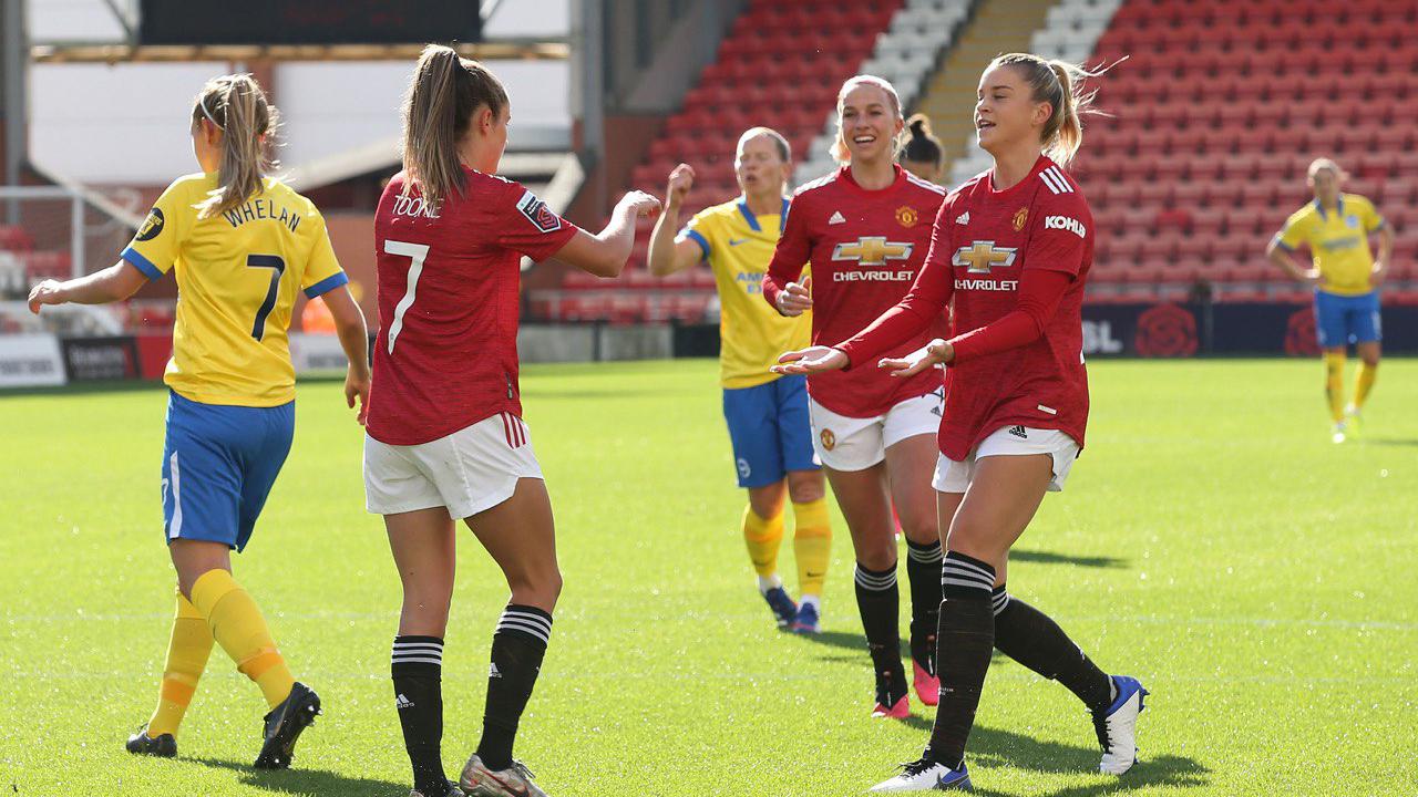 Match report: Man Utd Women 3-0 Brighton Women - 4 October 2020 ... Match report: Man Utd Women 3-0 Brighton Women - 4 October 2020 ...