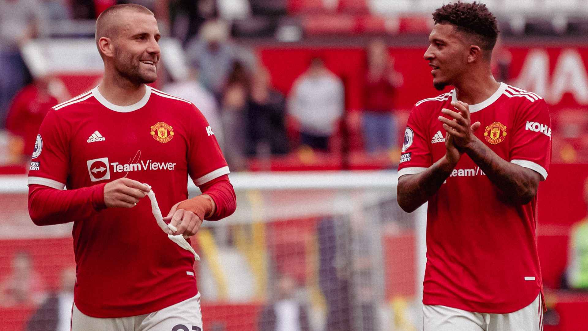 Luke Shaw praises Jadon Sancho and Cristiano Ronaldo October 2021 ...