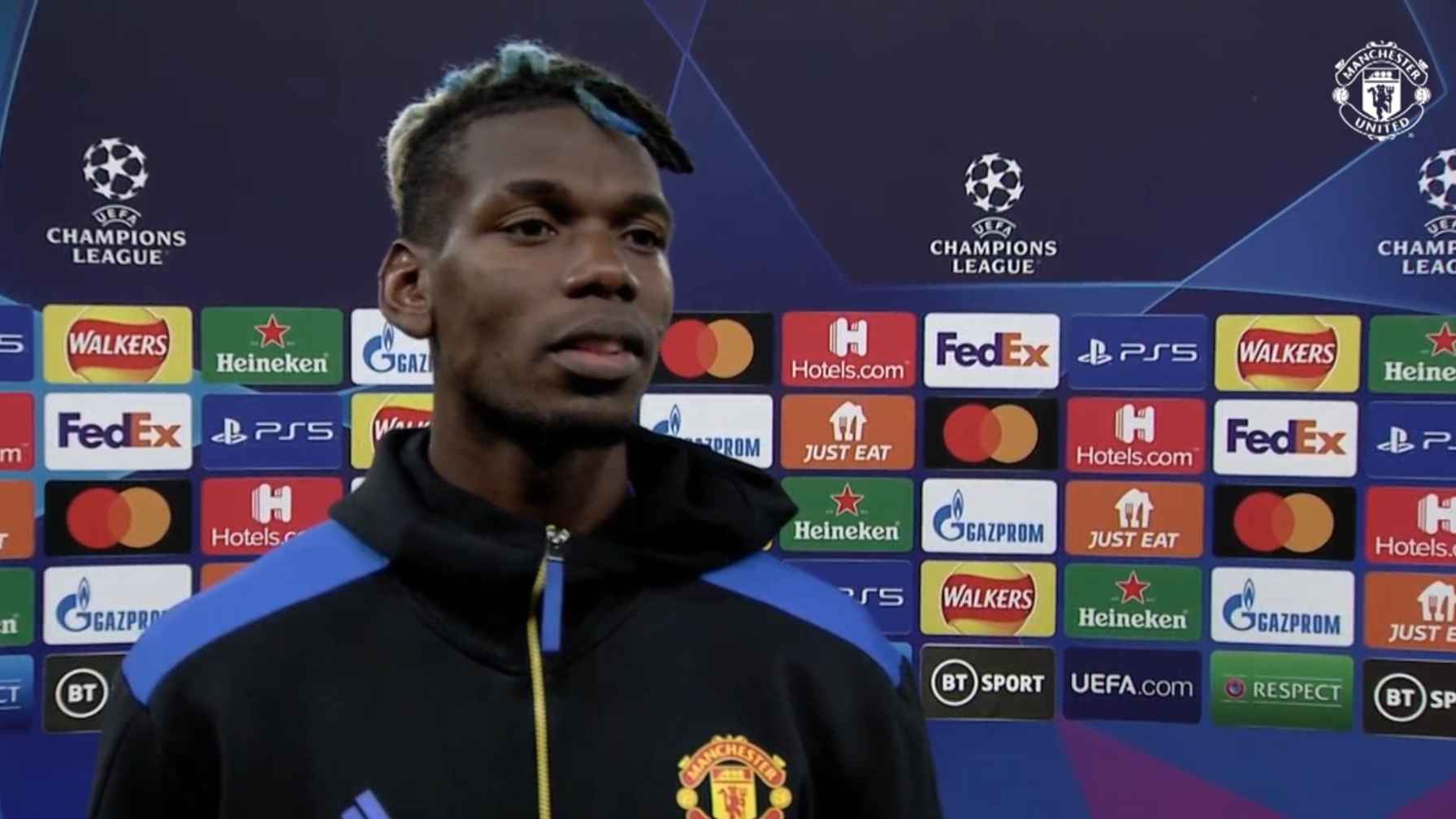 Paul Pogba post match interview Man Utd 3 Atalanta 2 20 October 2021 ...