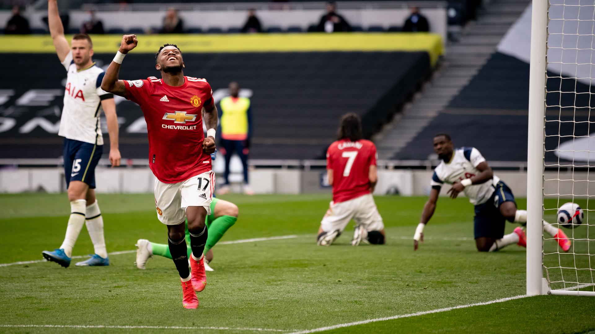 Fred goal against Tottenham Hotspur 11 April 2021 | Manchester United