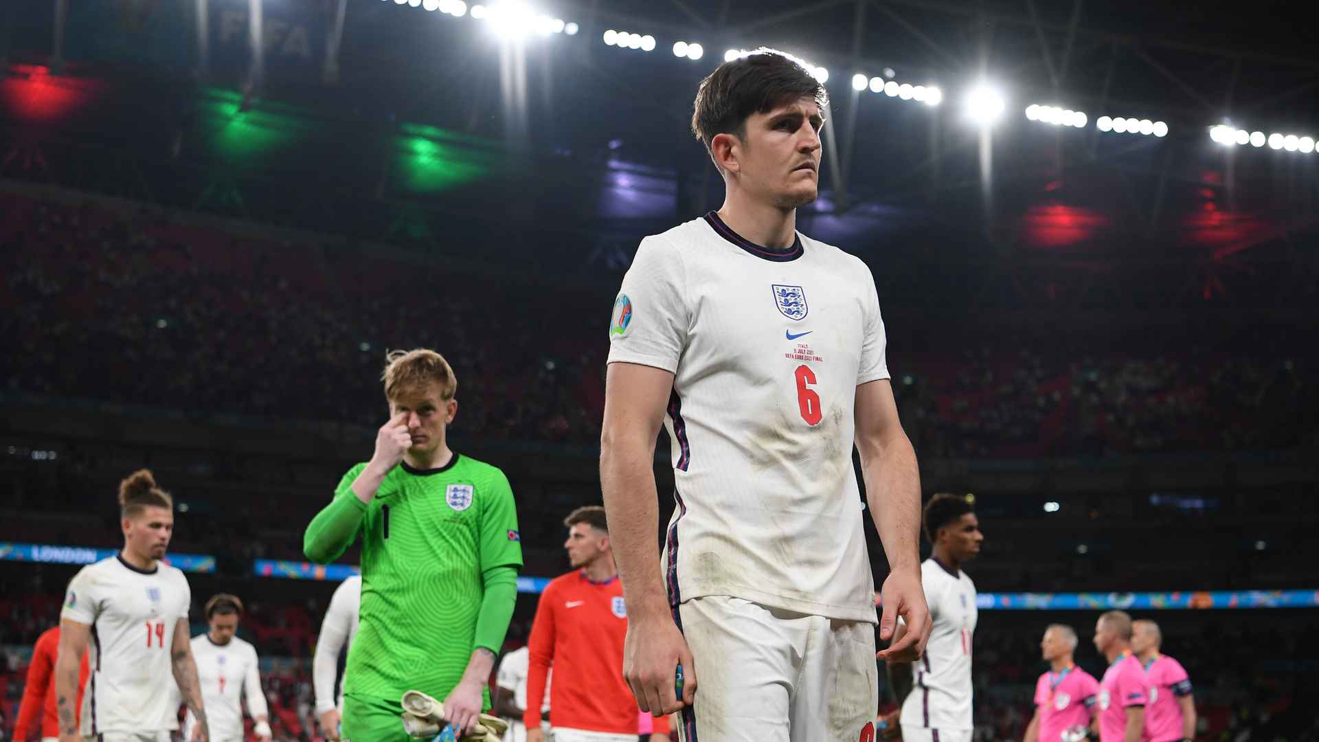 Maguire Rashford and Shaw play as England lose Euro 2020 final to Italy ...