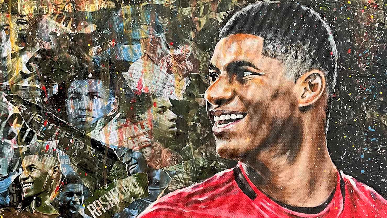 United fan and artist Justin Eagleton shares painting of Marcus ...