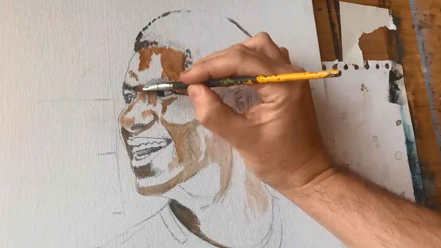 Timelapse of Marcus Rashford painint by Man Utd fan Justin Eagleton ...