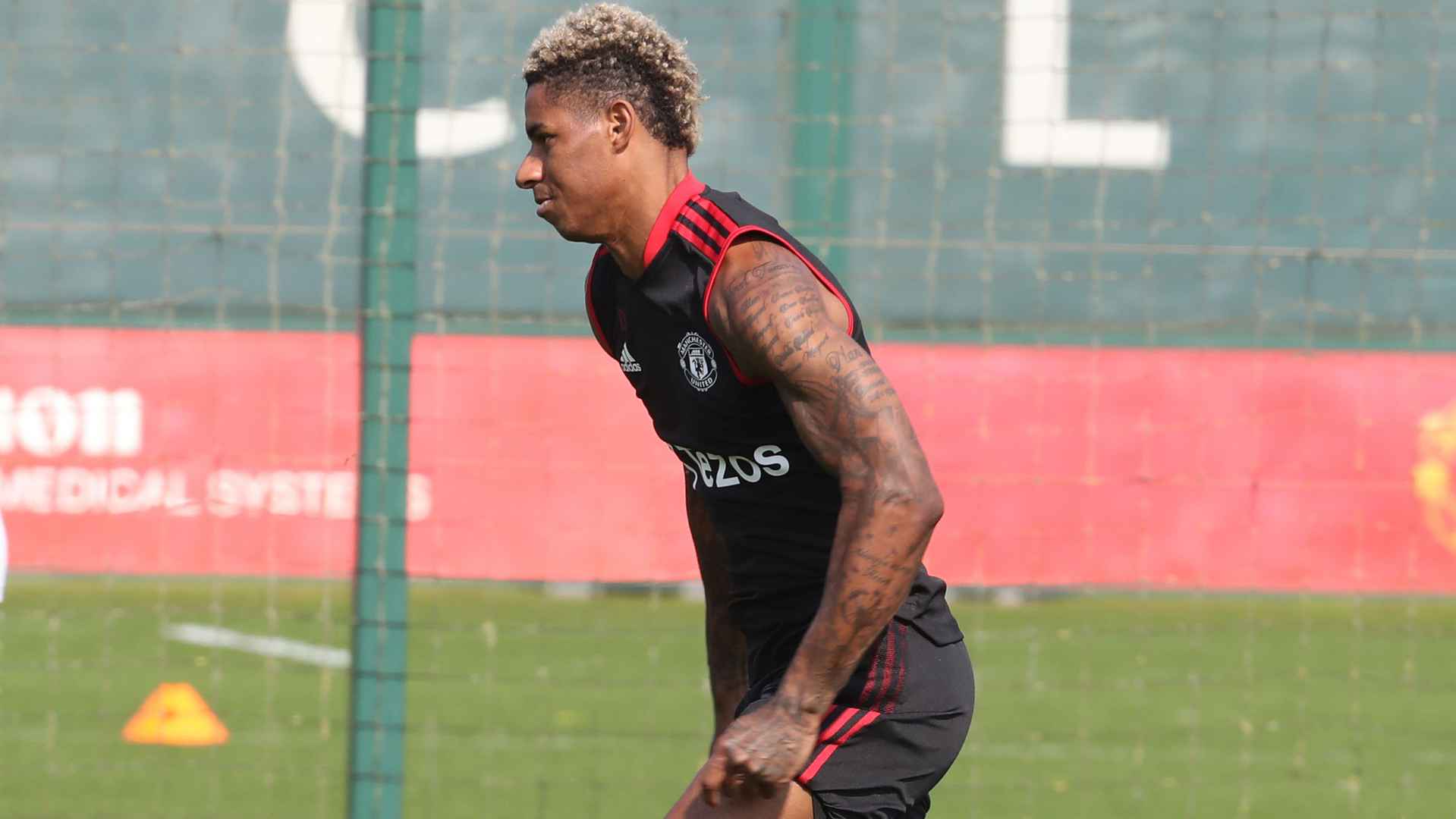 Training clip Marcus Rashford sprinting session 27 March 2022 ...