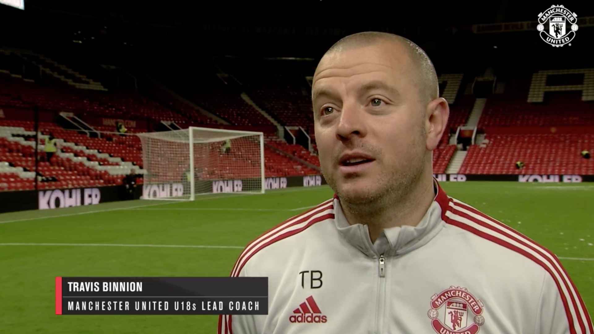 Travis Binnion interview after Man Utd v Nottingham Forest FA Youth Cup ...