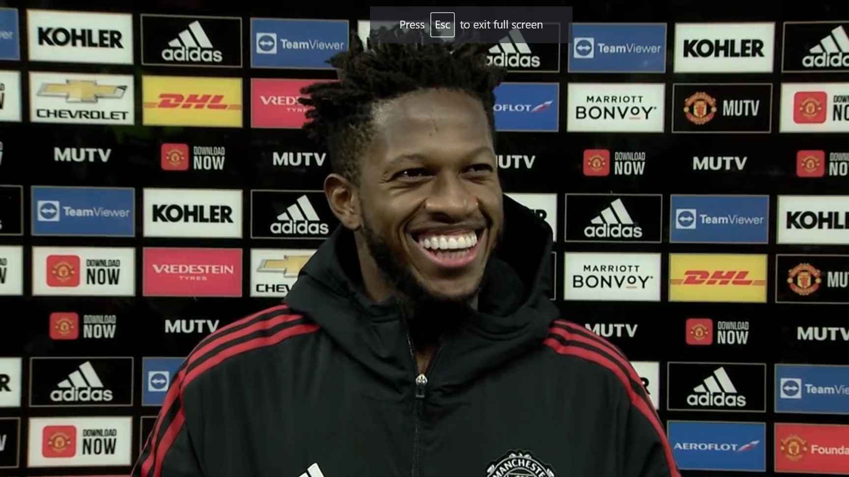 Fred reacts to Man Utd 1 Crystal Palace 0 on 5 December 2021 ...