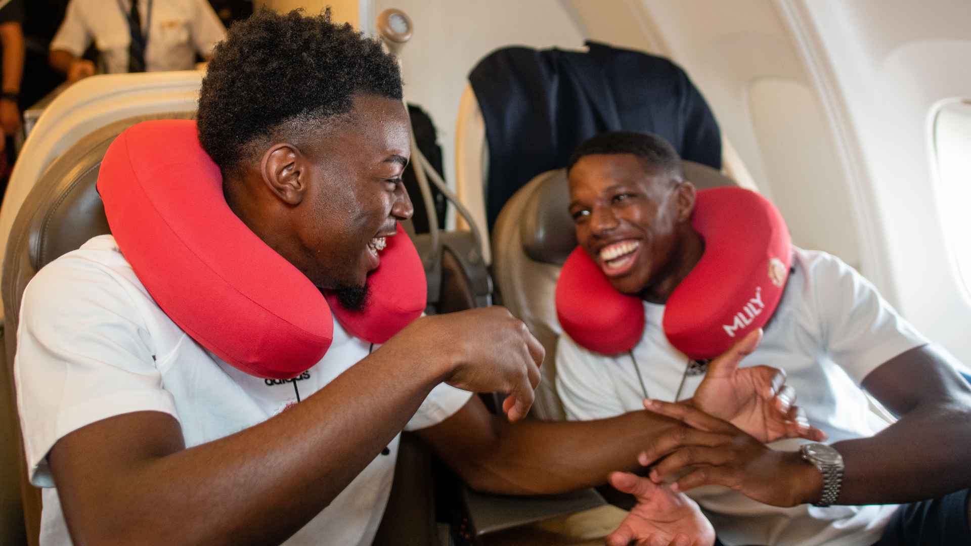 Gallery of images of Man Utd players on plane to Bangkok Tour 2022 ...