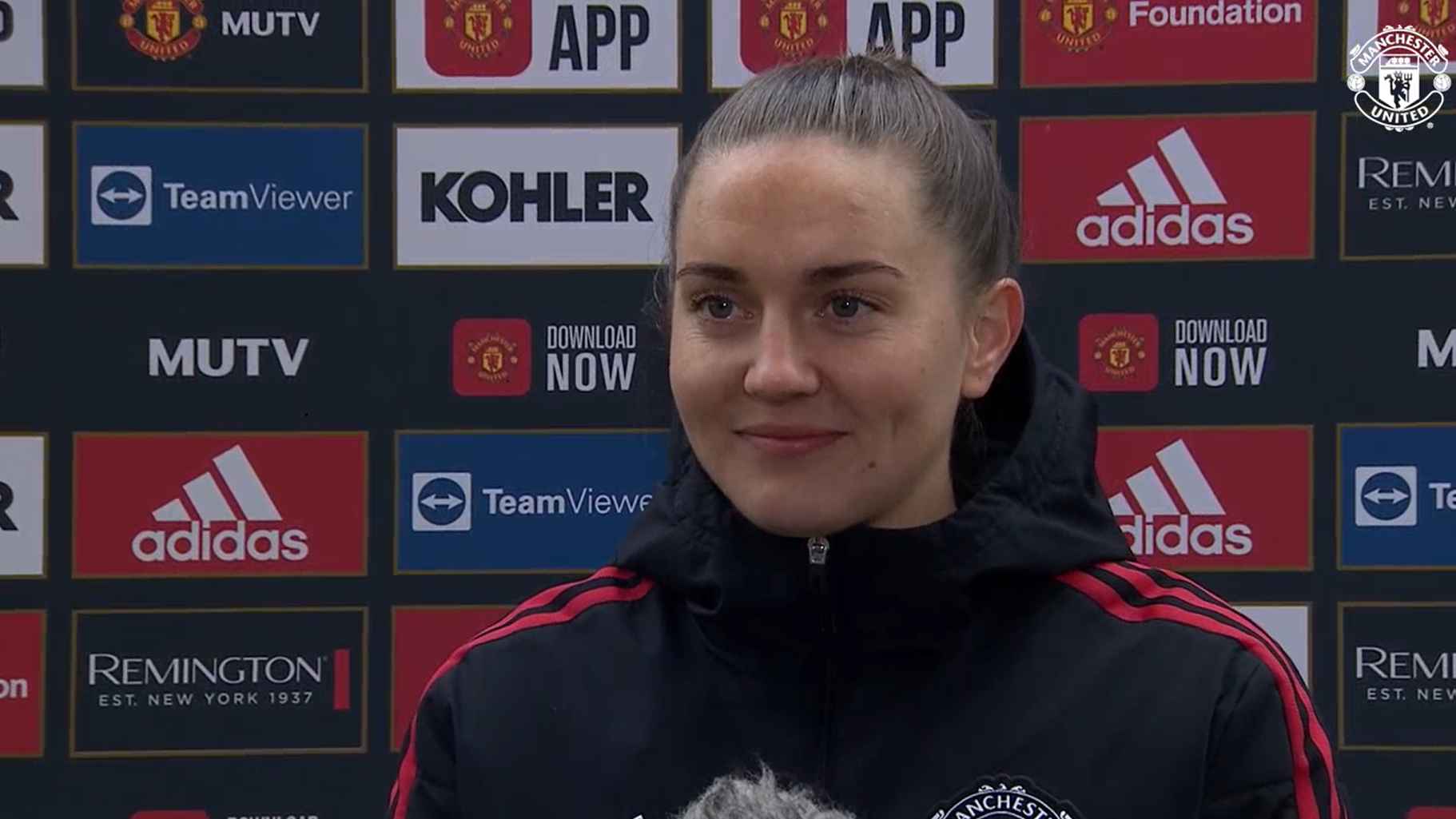 Vilde Boe Risa reacts to Tottenham win 23 January 2022 | Manchester United