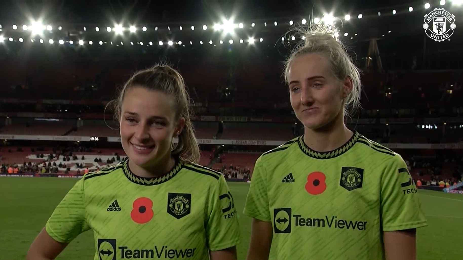 Ella Toone and Millie Turner interview after Arsenal win 19 Nov 2022 ...