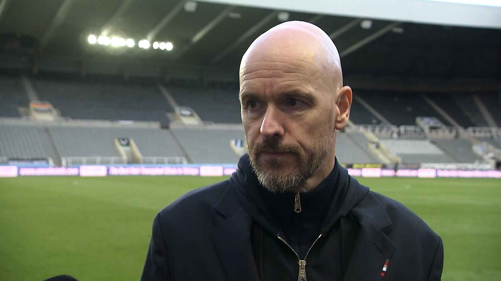 Post match interview Erik ten Hag Newcastle United v Man Utd 02 April ...