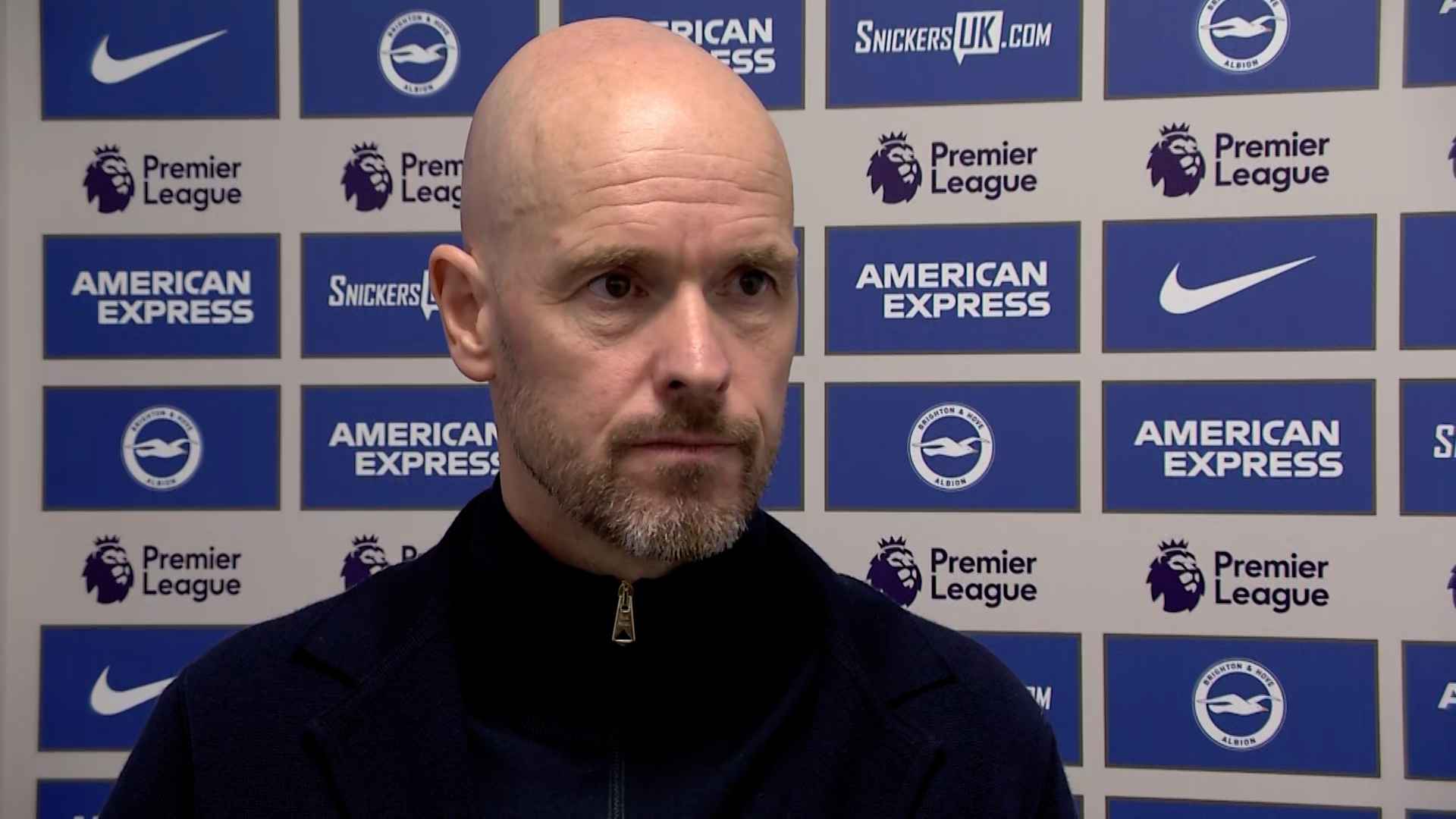 Post match Erik ten Hag interview after Brighton v Man Utd 04 May 2023 ... Post match Erik ten Hag interview after Brighton v Man Utd 04 May 2023 ...