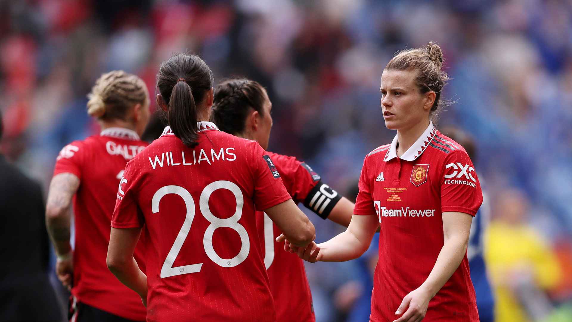 Hayley Ladd reacts to Man Utd Women FA Cup final defeat to Chelsea ...