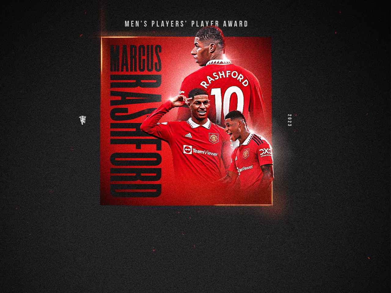 Marcus Rashford has a big smile after receiving 2 prestigious awards