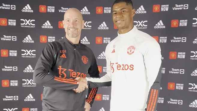 Marcus Rashford signs new Man Utd contract with Erik ten Hag | Manchester United