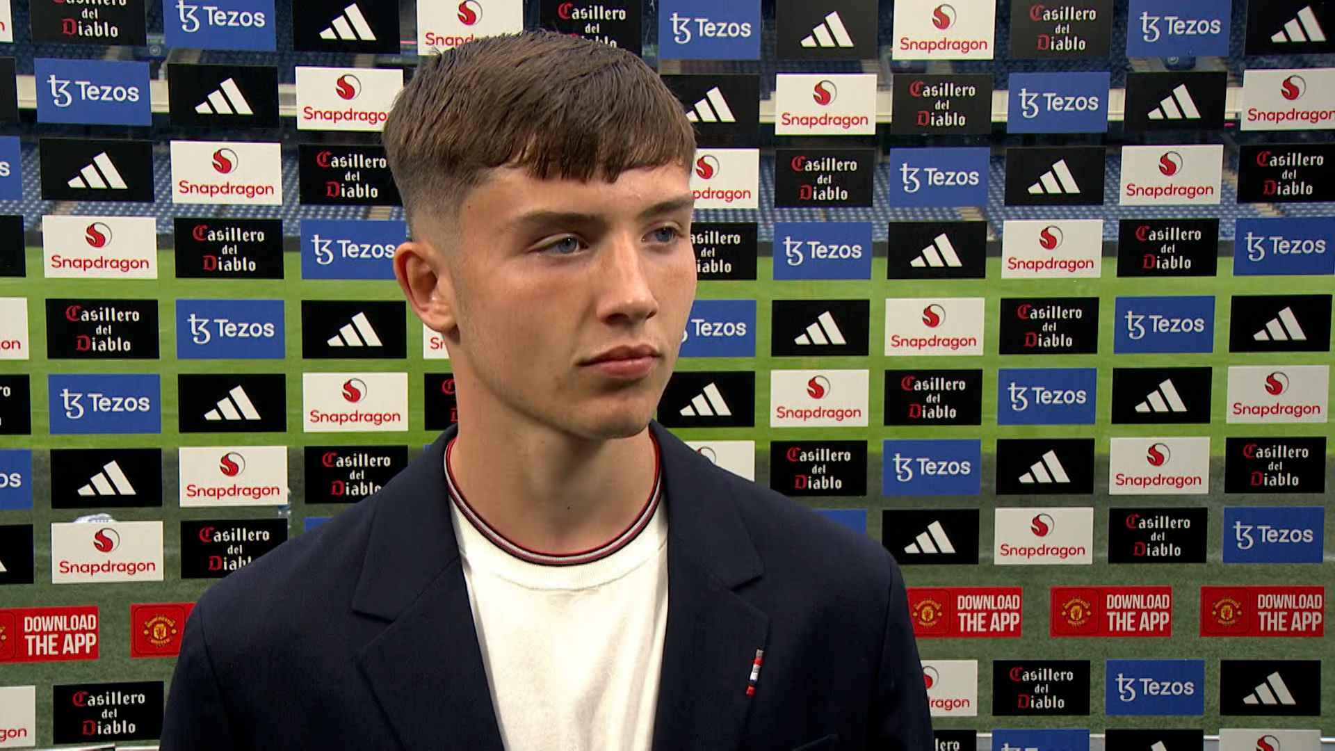 Dan Gore speaks to MUTV after Man Utd v Lyon 19 July 2023 | Manchester ...
