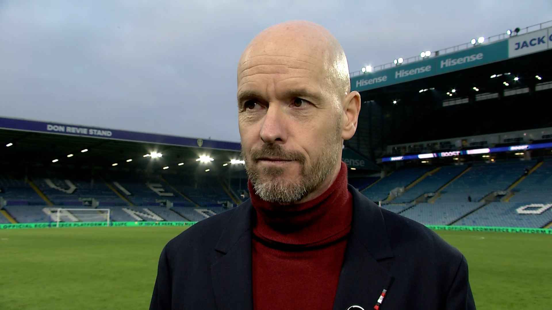 Post match Erik ten Hag interview Leeds v Man Utd on 12 February 2023 ... Post match Erik ten Hag interview Leeds v Man Utd on 12 February 2023 ...