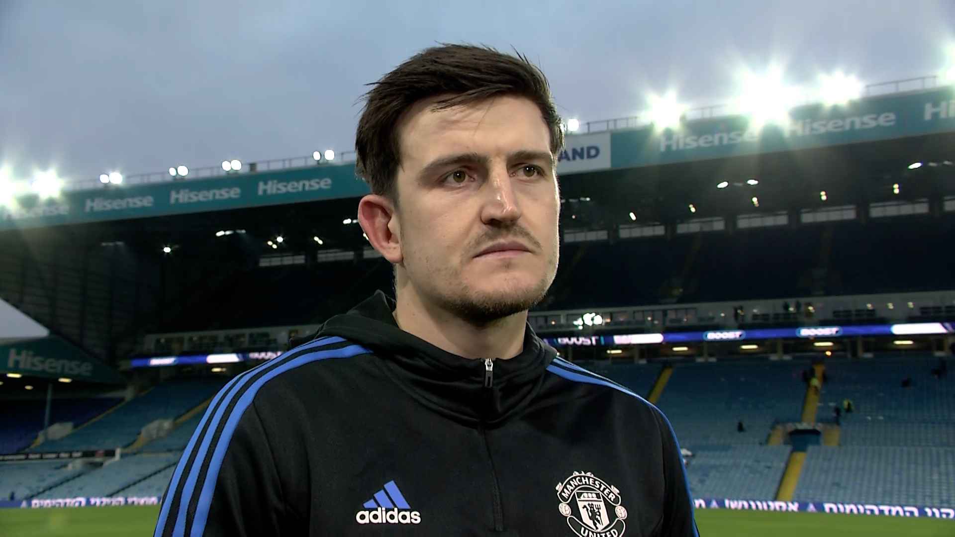 Harry Maguire interview after Leeds v Man Utd on 12 February 2023 ...