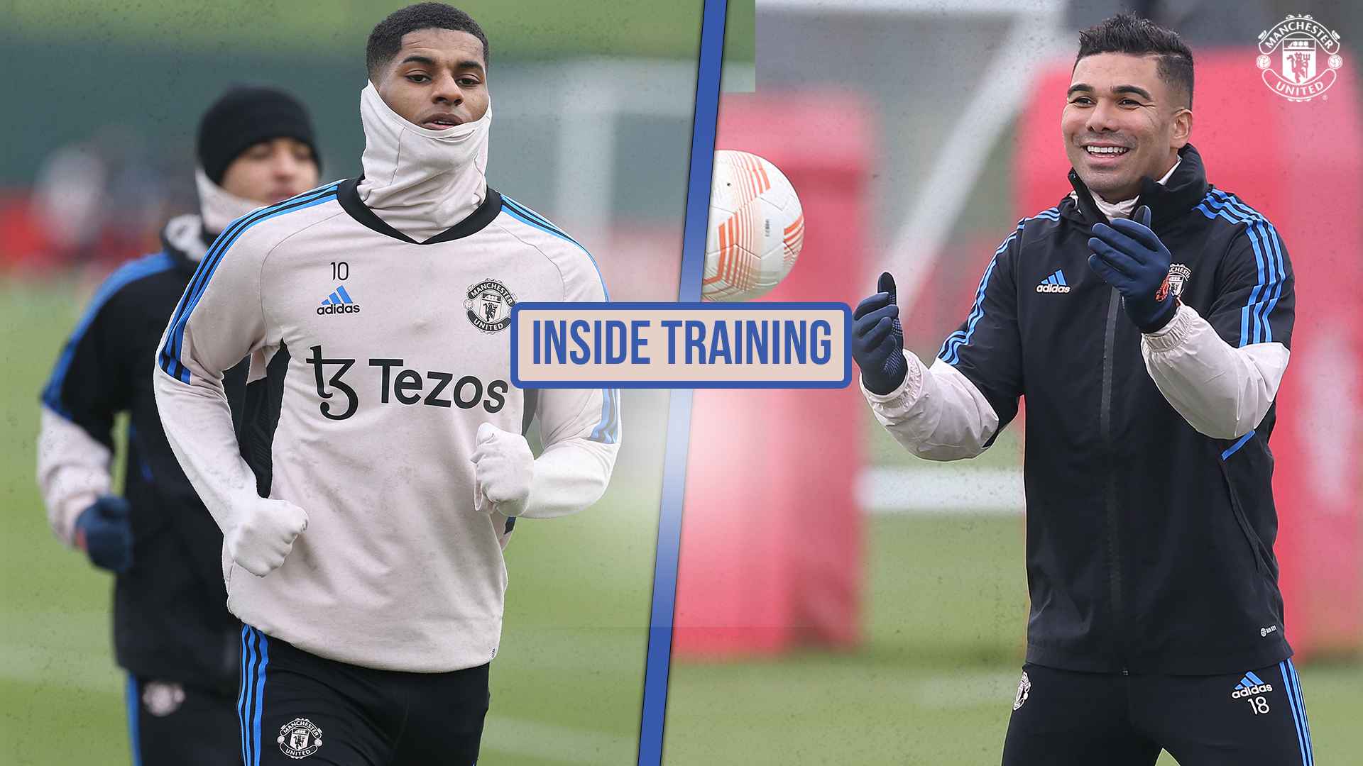 Training highlights Man Utd prepare for Europa League playoff first leg ...