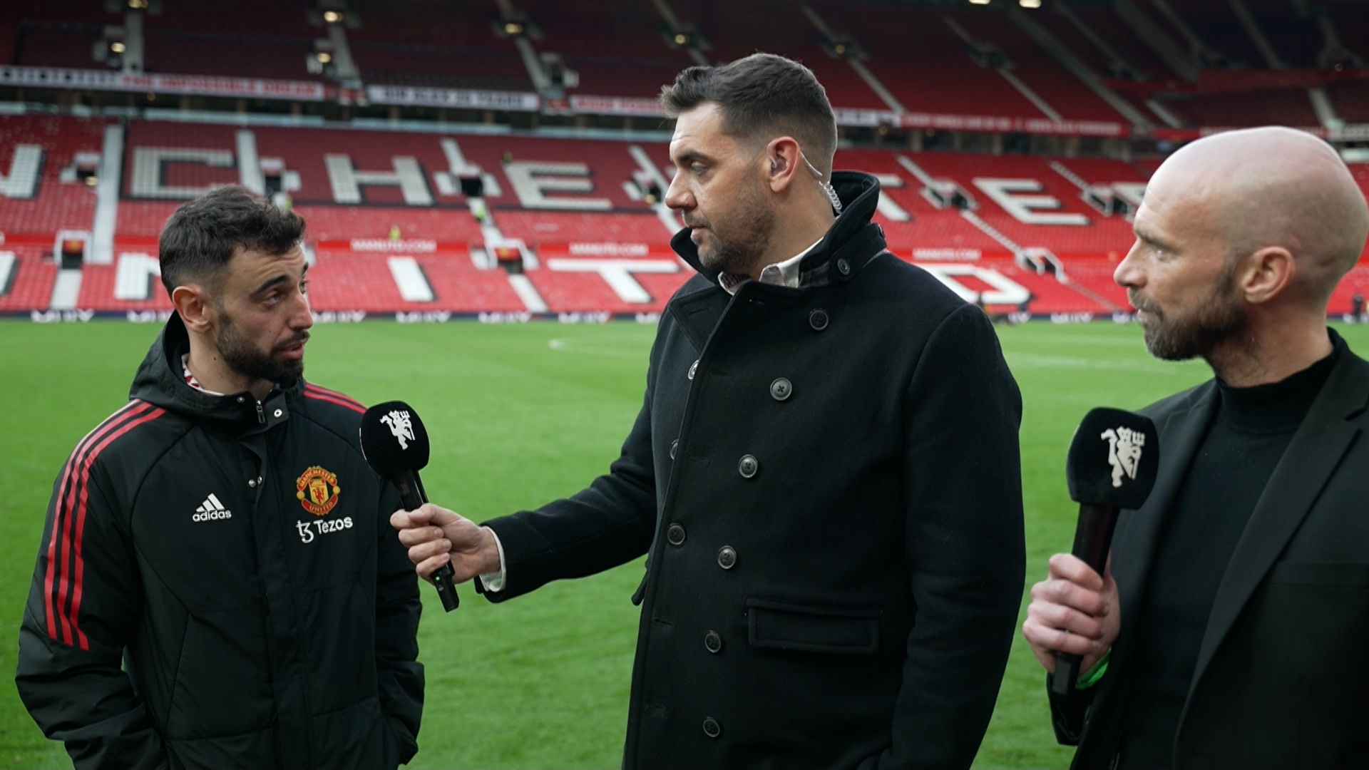 Bruno Fernandes interview after Man Utd 3 Leicester City 0 | Manchester ...