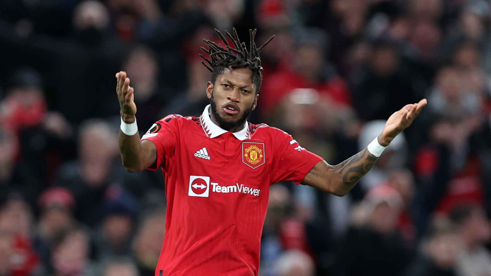 Fred scores first Man Utd goal against Barcelona 23 February 2023 ...