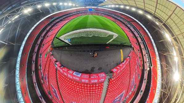 360 degree view of Wembley Stadium before 2023 Carabao Cup final ...