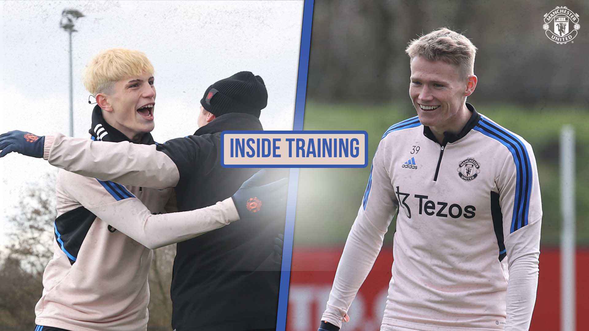 Training highlights Man Utd prepare for FA Cup tie v West Ham ...