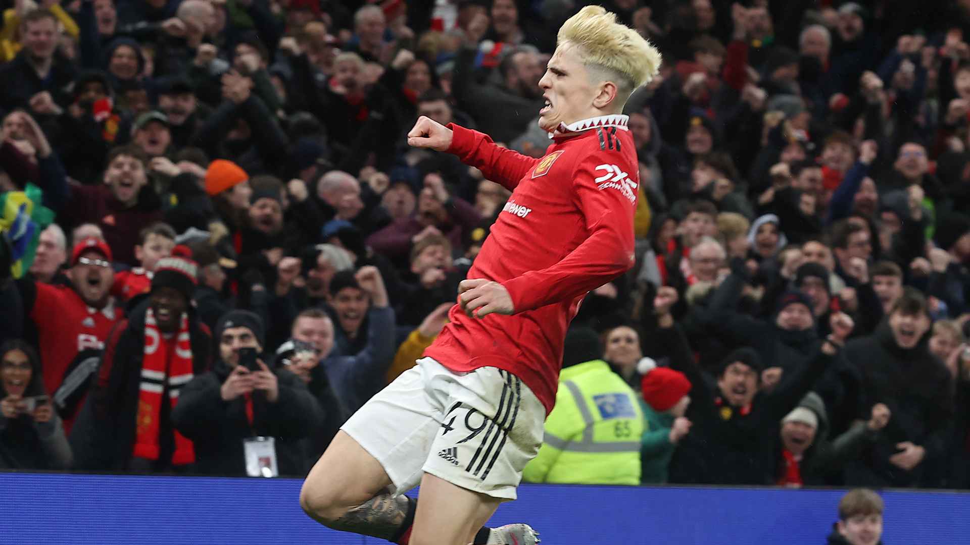 Phone footage Alejandro Garnacho goal from Man Utd 3 West Ham 1 ...