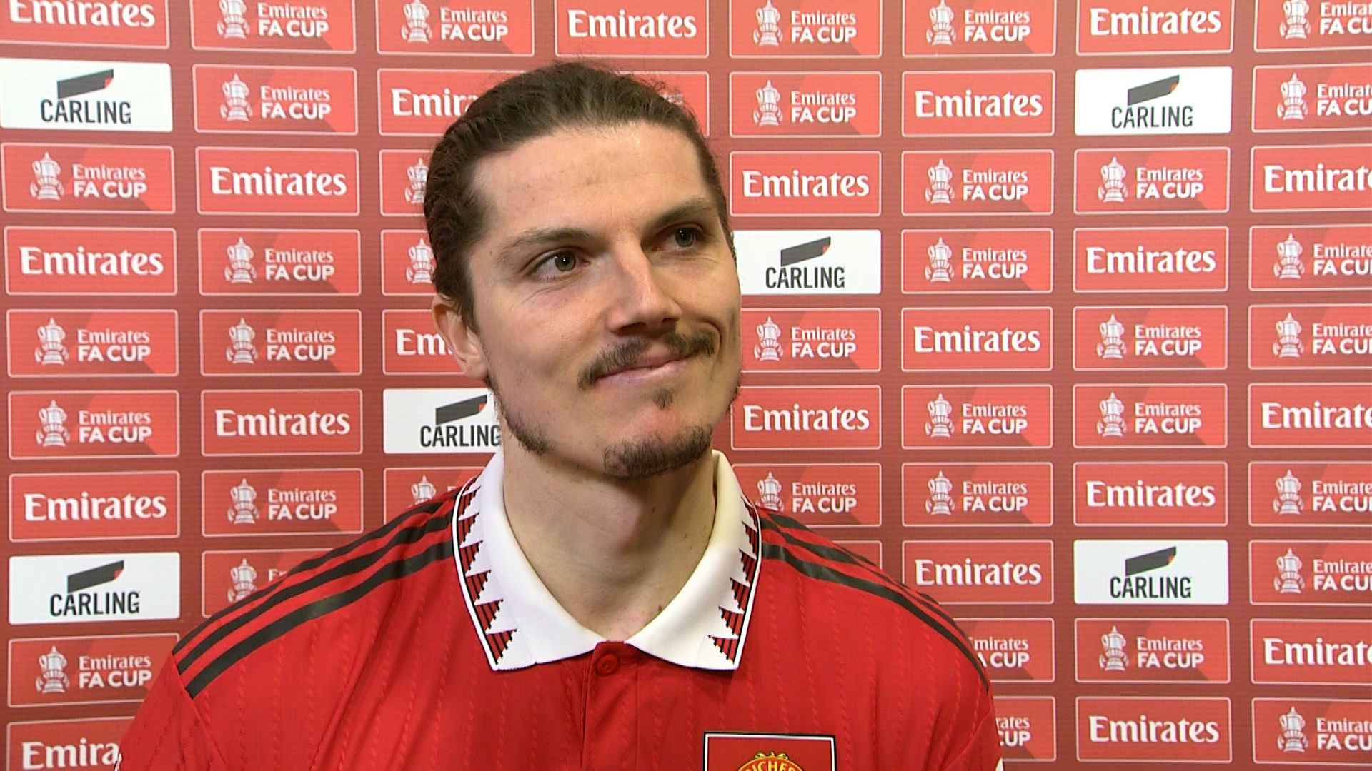 Marcel Sabitzer interview after Man Utd v Fulham FA Cup 19 March 2023 ...