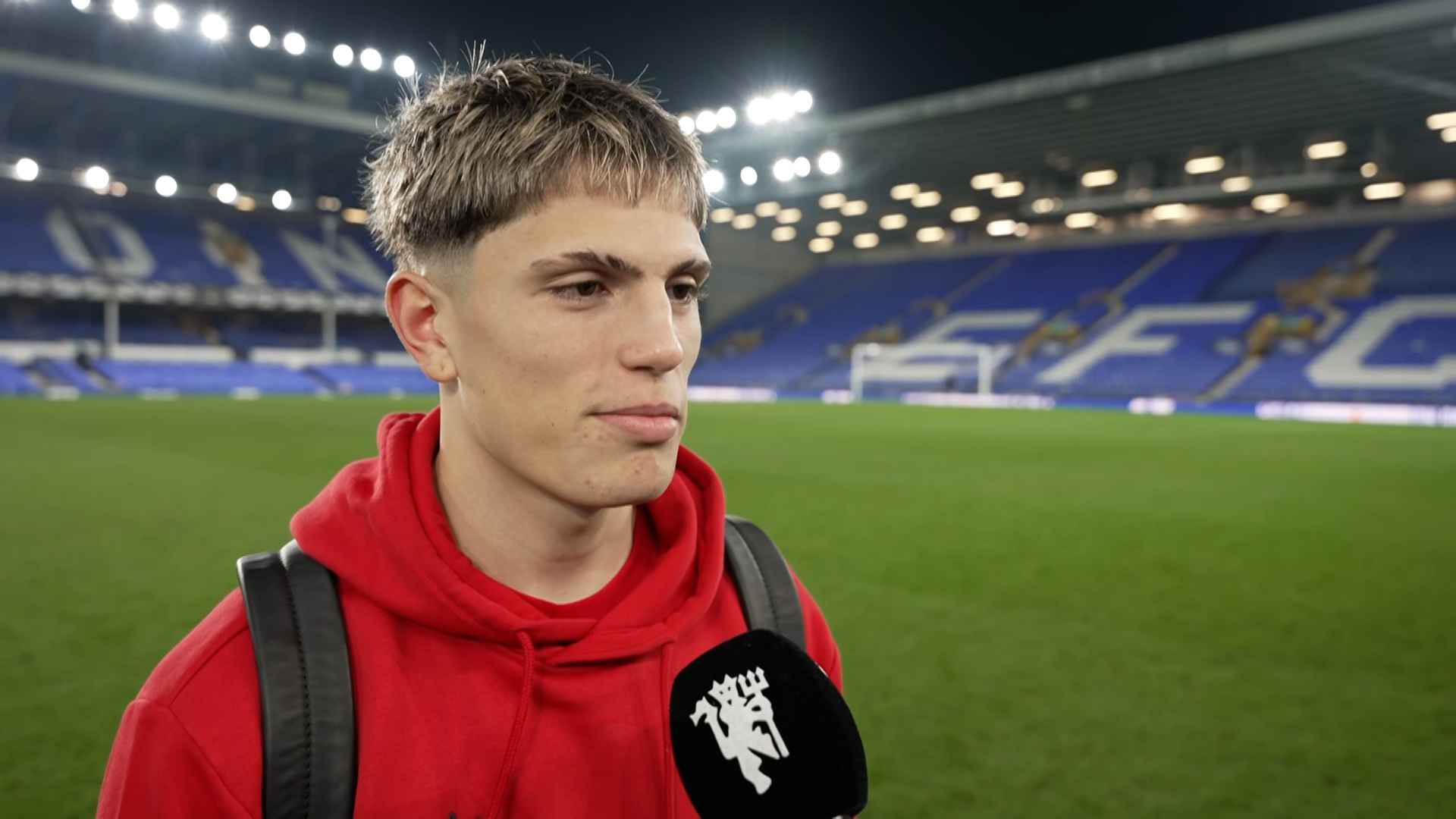 Alejandro Garnacho reacts after Everton v Man Utd 26 November 2023 ...