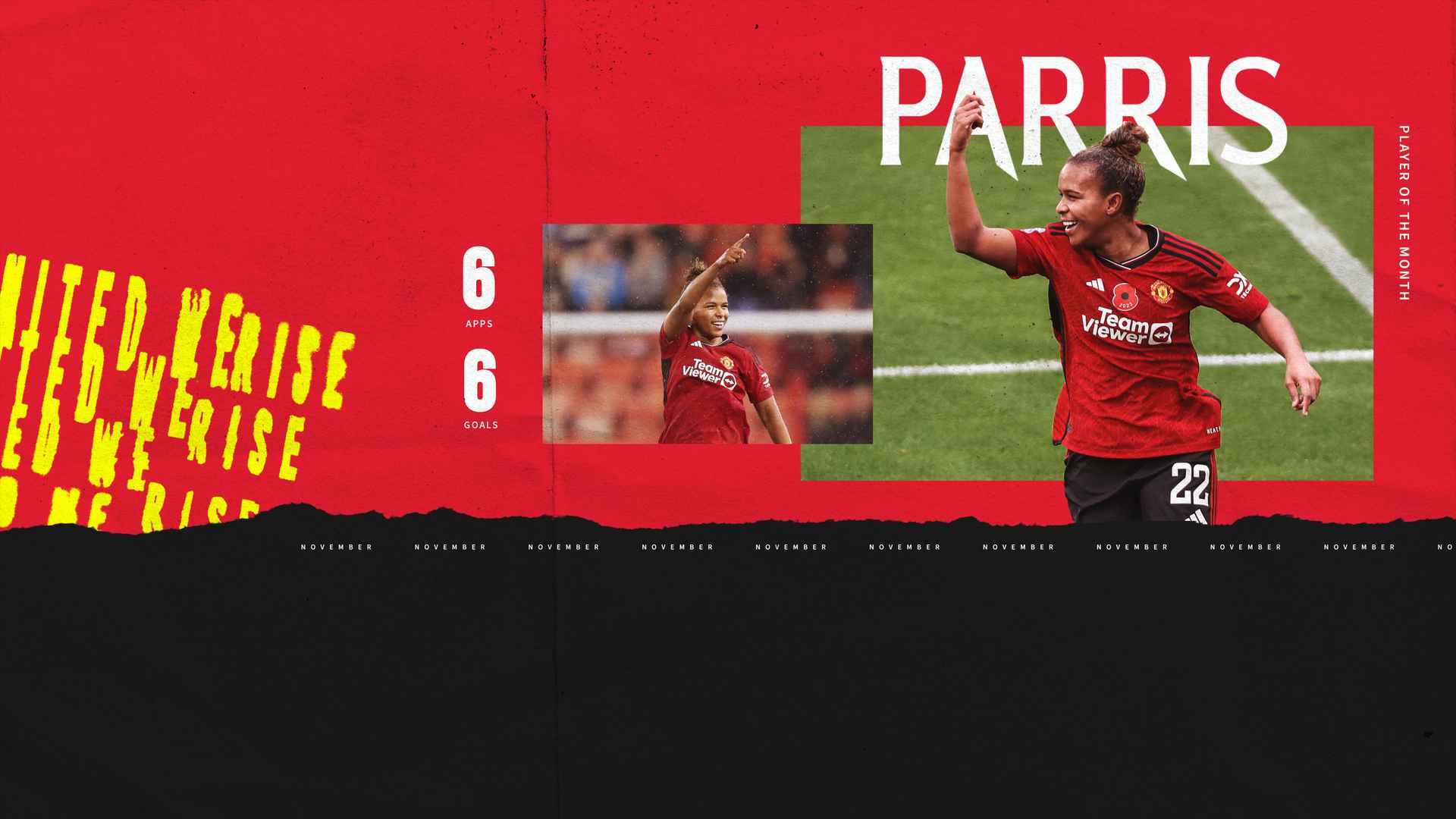 Nikita Parris named Man Utd Women Player of the Month for November 2023 ...