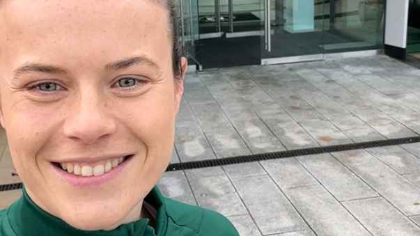 Hayley Ladd selfie message after signing contract extension with Man ...