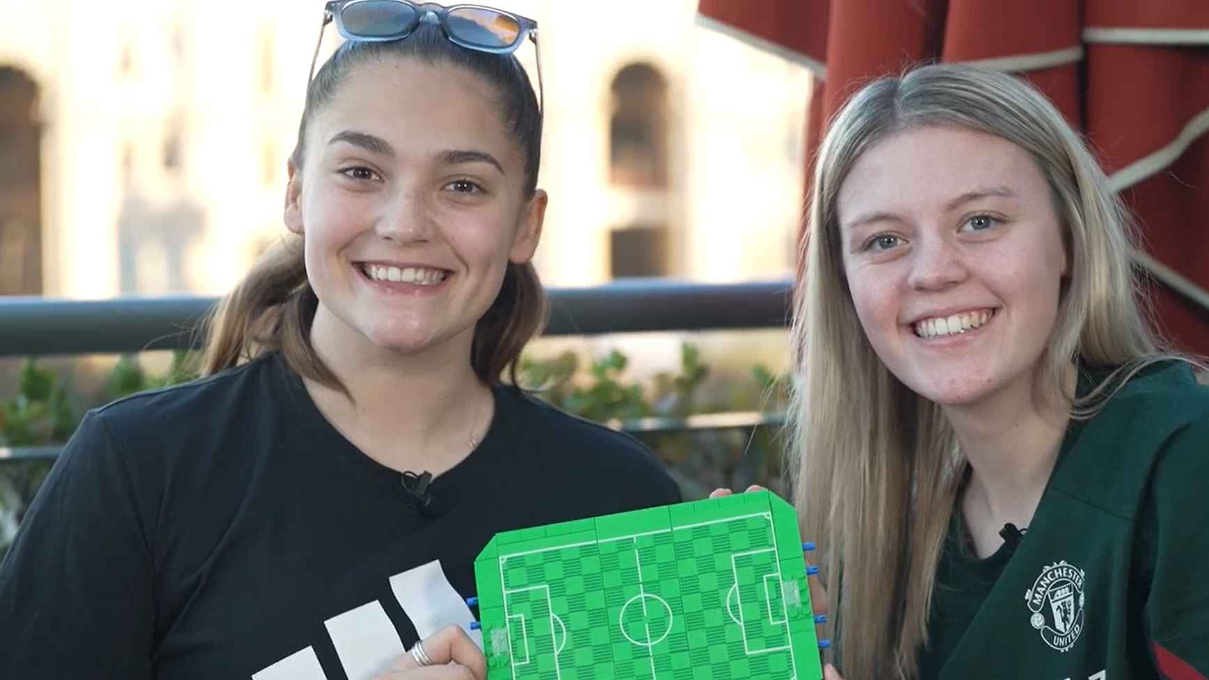 Man Utd Women players Leah Galton, Safia Middleton-Patel, Jess Simpson ...