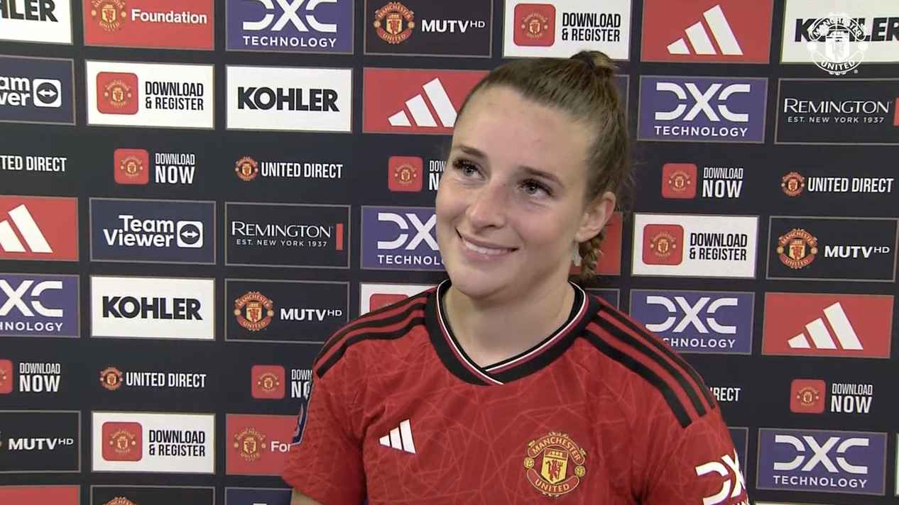 Ella Toone interview after Man Utd Women v Aston Villa 28 January 2024 ...
