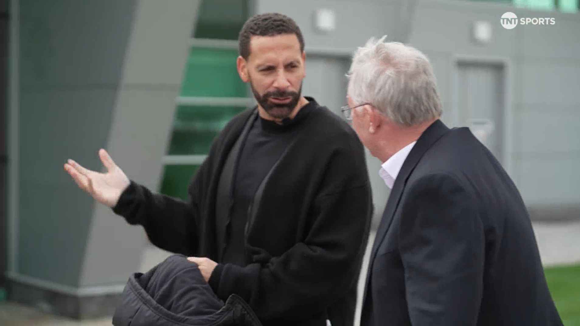 TNT Sports clip Rio Ferdinand with Sir Alex Ferguson at Carrington ...
